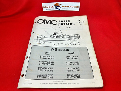 1981 OMC Parts Catalog V-6 Models 392923 Preliminary Ed | eBay