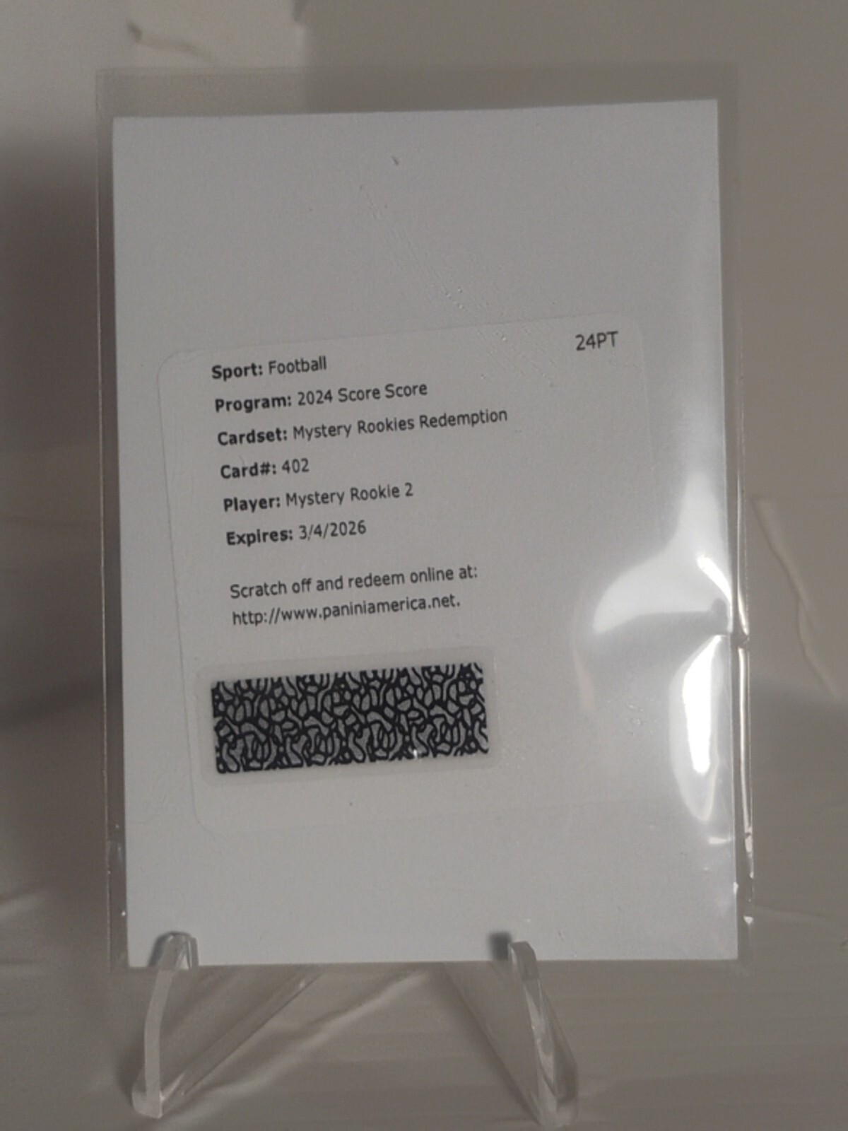 🔥2024 Score - Mystery Rookies Redemption - Mystery Rookie 2 - SP - #402 ...