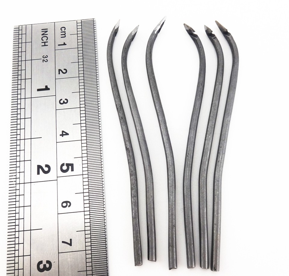 6pc 6# Leather Craft Shoemaker Cobbler Sewing Stitching Hook Awl Needle ...