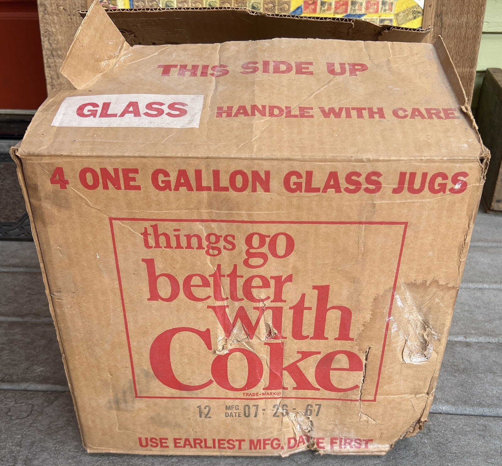 VTG 1960's 1 Gallon Coca-Cola Coke Syrup Glass Jug Bottle W/Cap ...