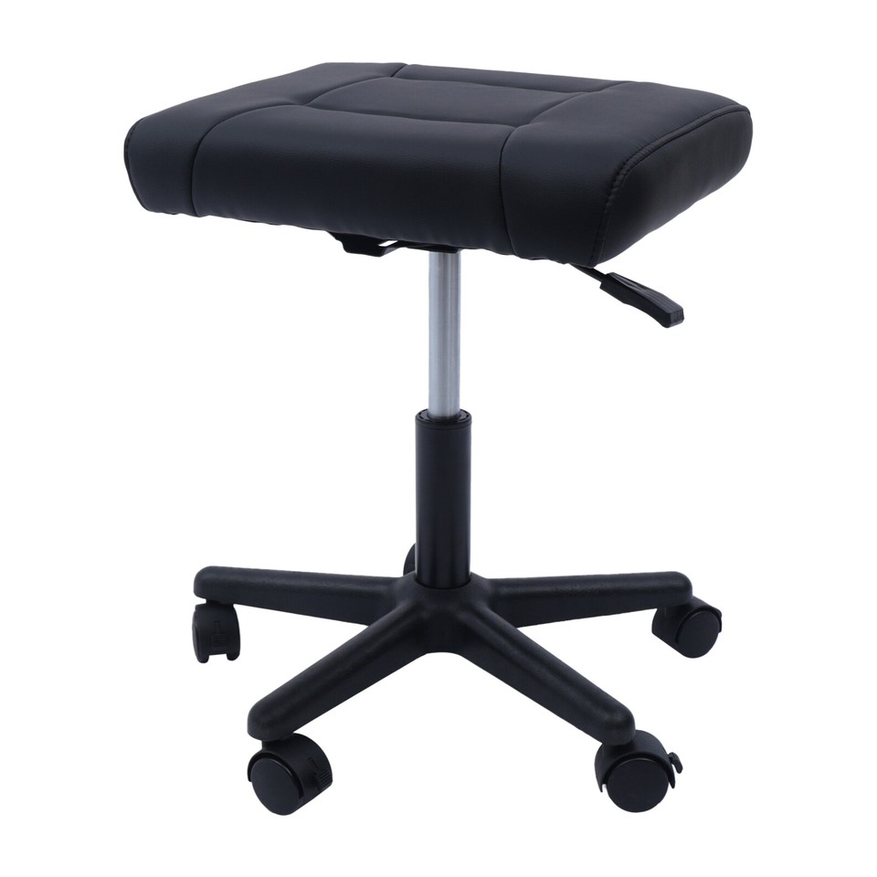 Office Foot Stool with Wheels, Height Adjustable Rolling Leg Rest ...