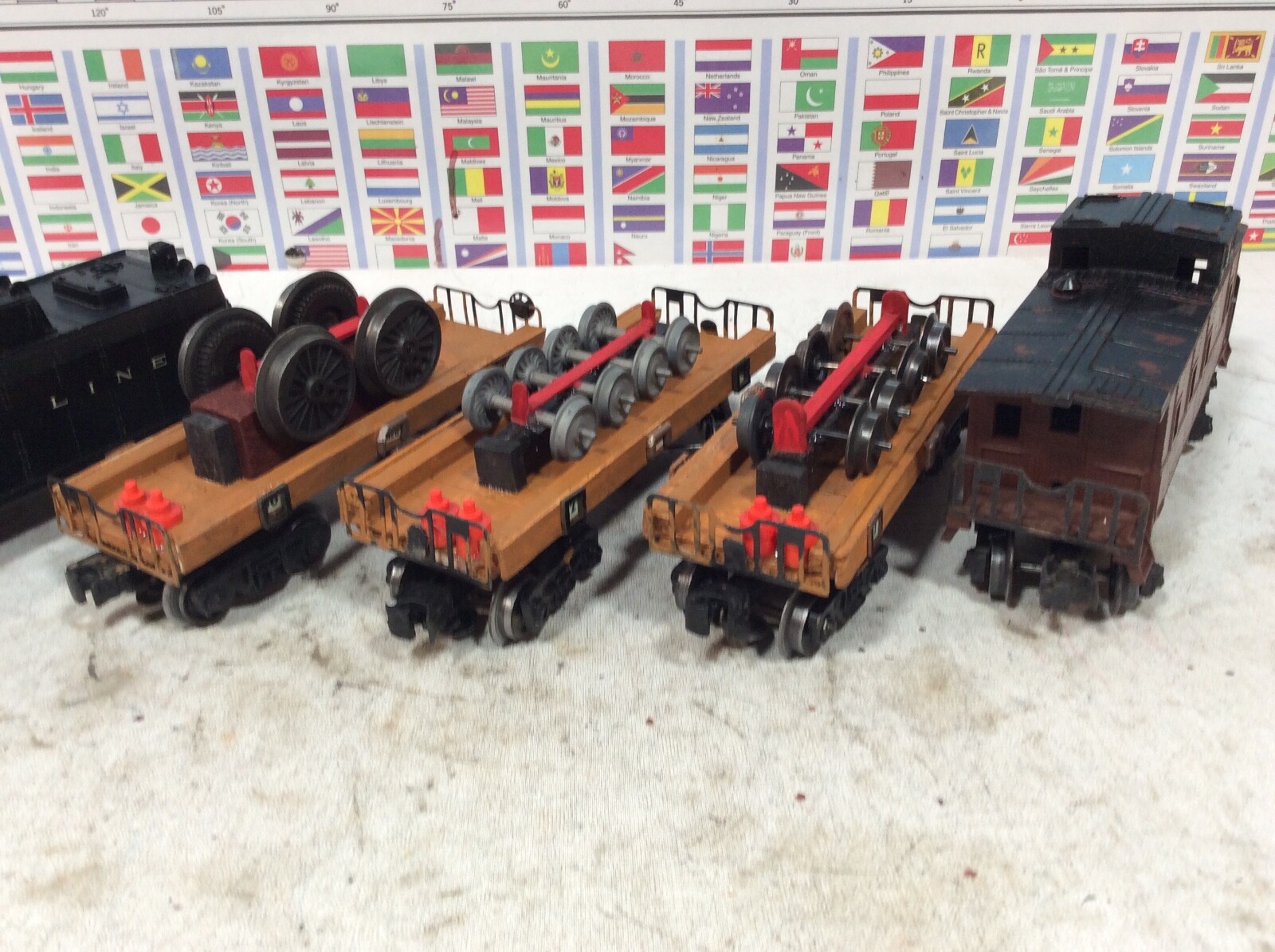 Lionel Postwar - Set 2055 Steam Engine a Freight Cars O Gauge / 027 | eBay