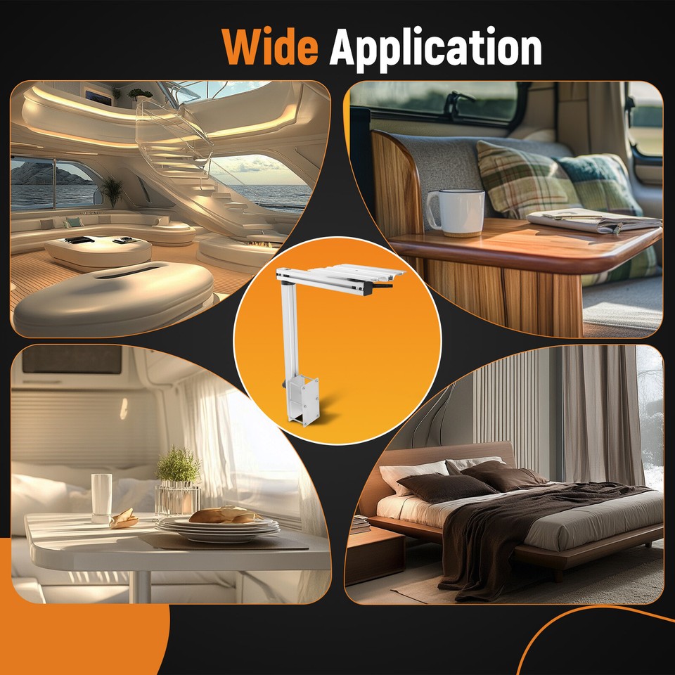 Swiveling Table Mount Adjustable 360 RV Table Leg For Marine Boat RV ...