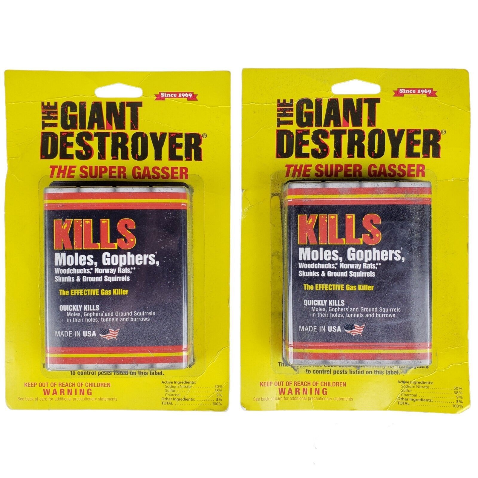 The Giant Destroyer The Super Gasser For Moles Gopher Woodchucks Rats 2 ...