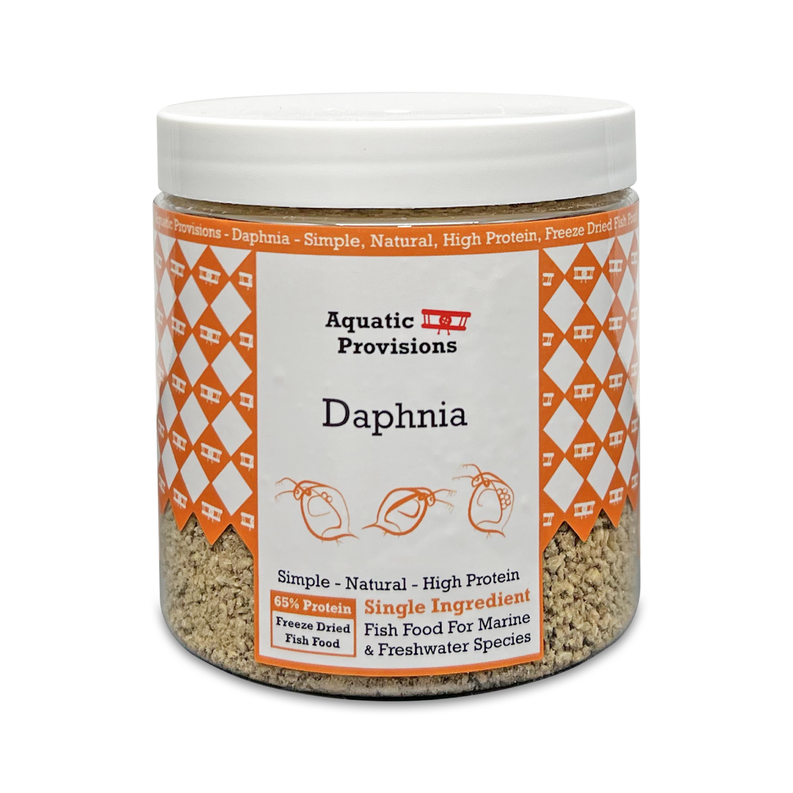 Freeze Dried Daphnia, Fish Food for Freshwater and Marine Aquarium Fish ...