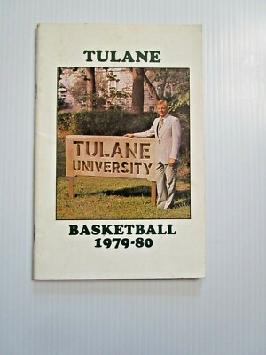 1979-80 NCAA Tulane Basketball Media Guide Roy Danforth HC Micah Blunt ...