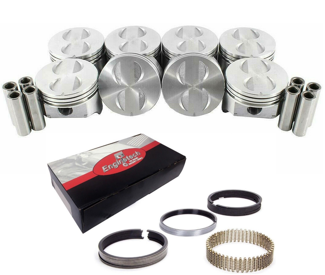 Flat Top Pistons w/ Moly Rings Set for 1977-1992 Ford SBF 302 5.0L | eBay