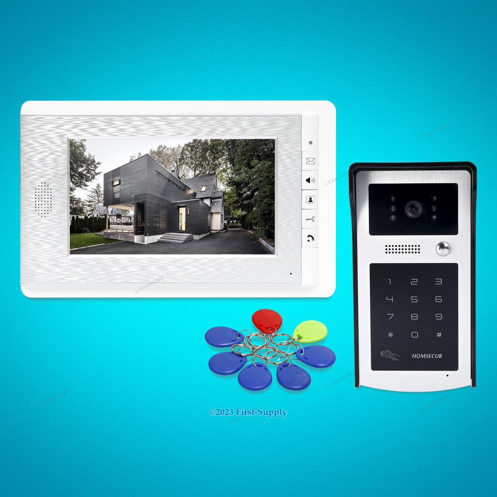 7inch Hands-free Video Door Entry Phone Call System with Keyfobs ...