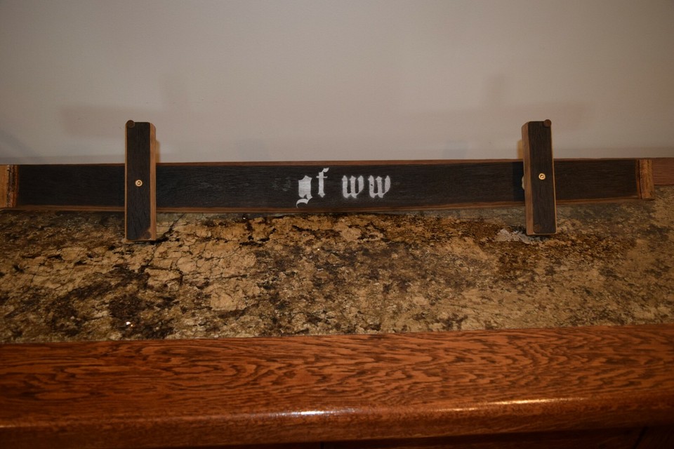 oak whiskey barrel stave 10 beer tap handle display stand handles not ...