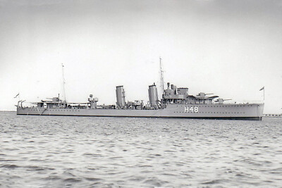 rp13305 - Royal Navy Warship - HMS Crescent H48 , built 1932 - print ...