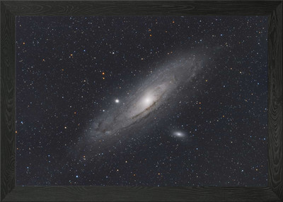 Andromeda Galaxy (M31) Spiral Galax Framed Wall Art Poster Canvas Print ...
