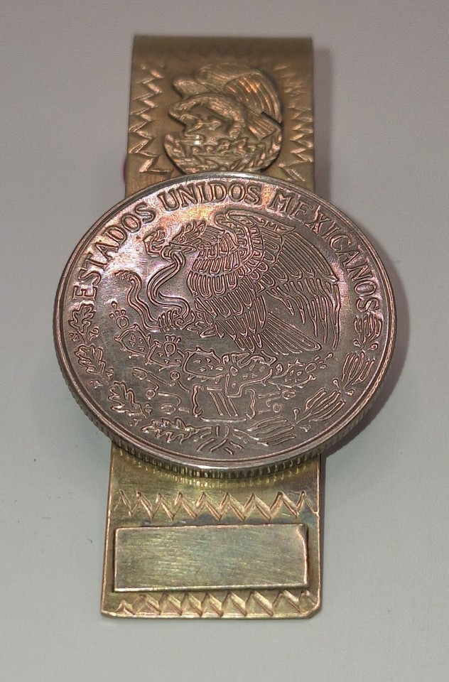 Vintage Mexican Silver Peso Money Clip Stamped Mexico Alpaca B-1 | eBay