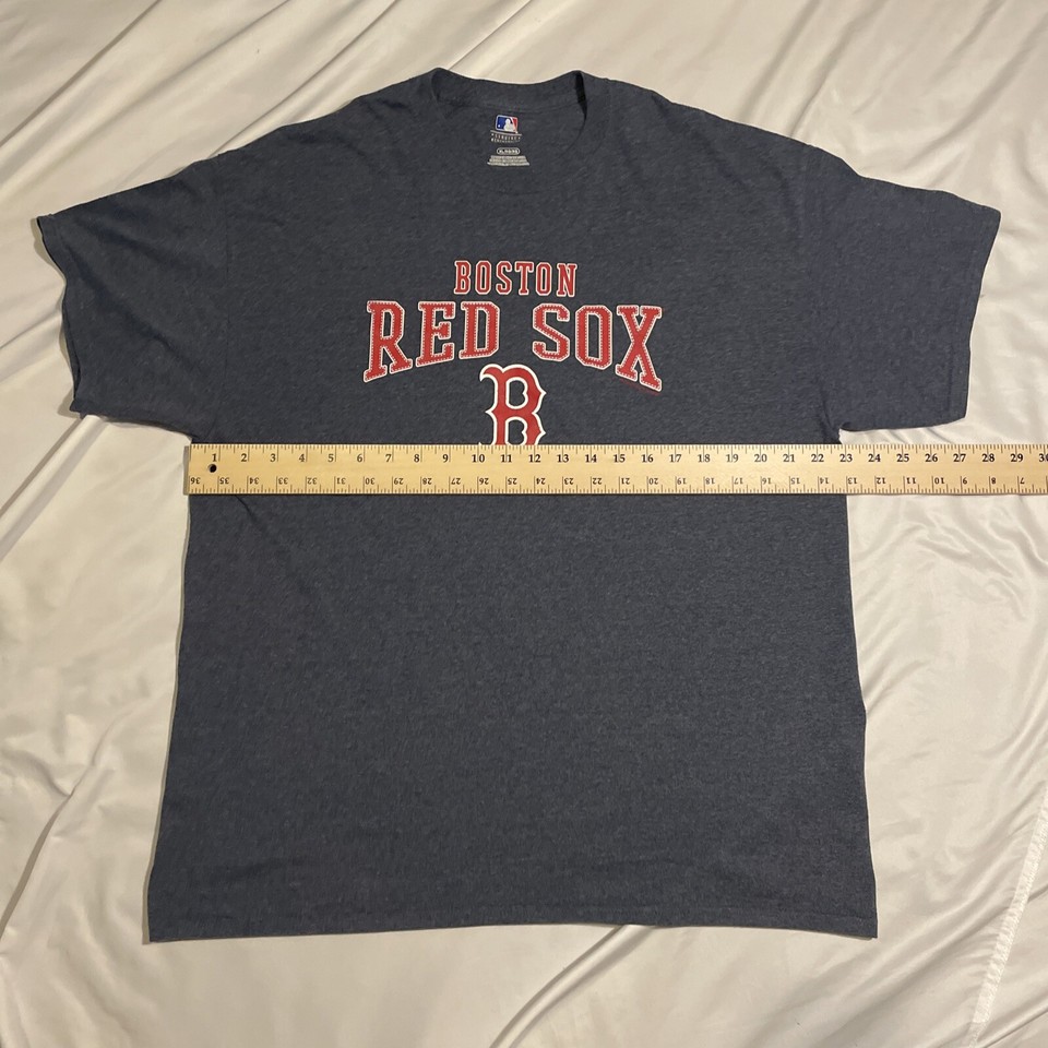 Boston Red Shirt Mens XL Blue Gray MLB Genuine Merchandise Short Sleeve ...