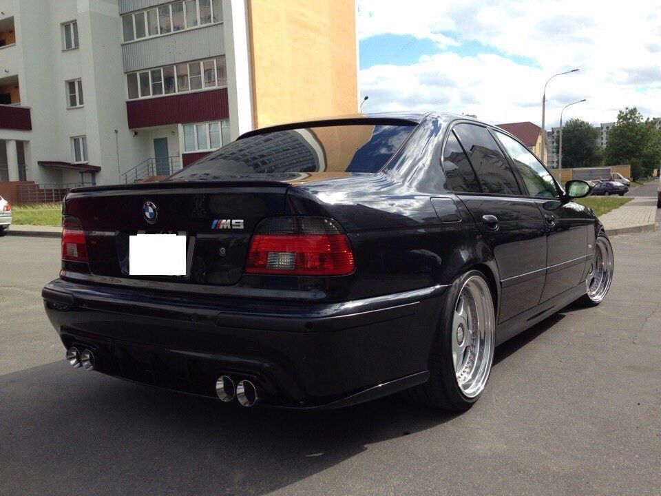 BMW E39 REAR BUMPER Diffuser Lip splitter M5 HM LIP Spoiler bumper pad ...