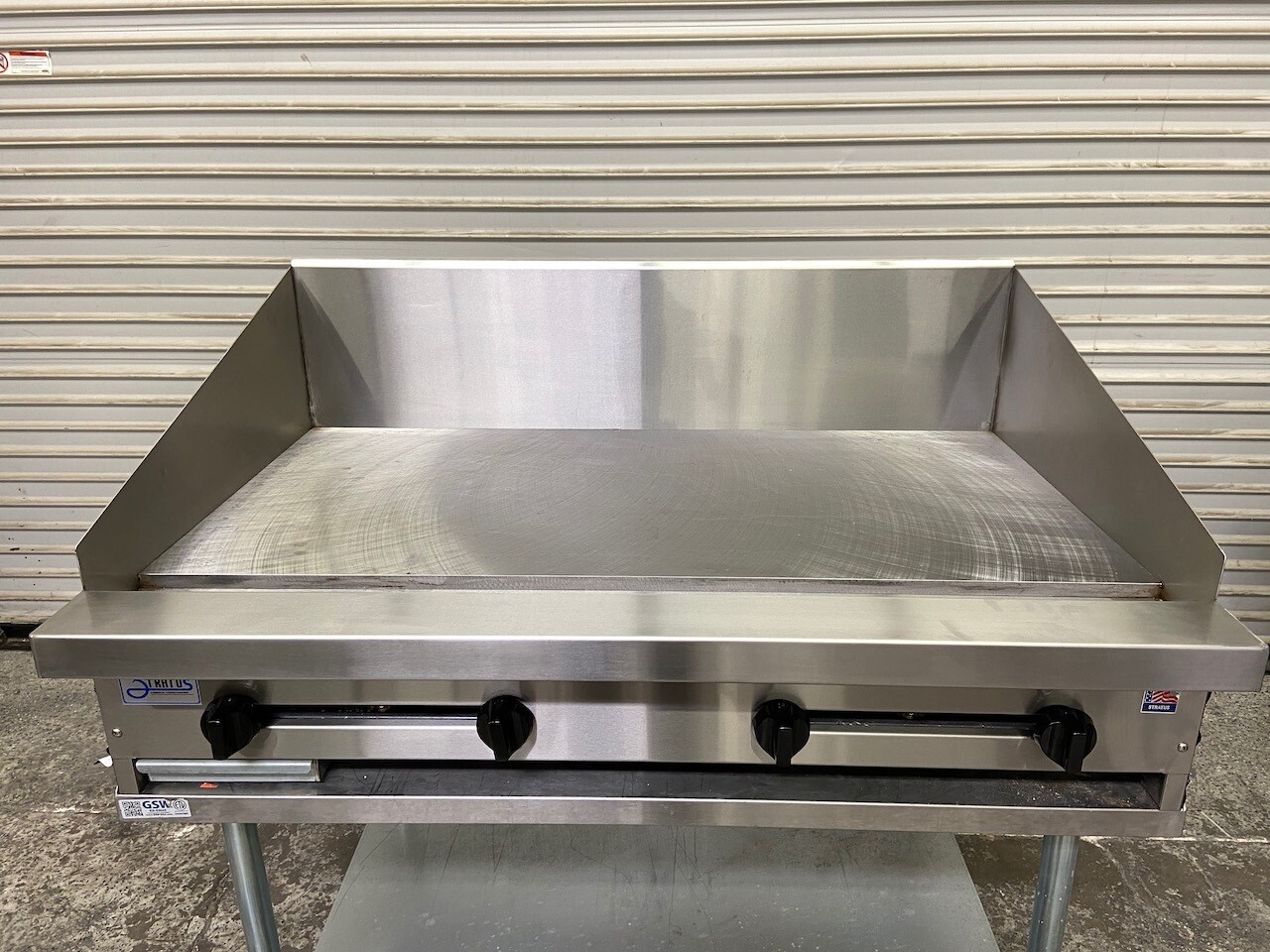NEW 48" Griddle 12" Back Splash Gas Flat Top Grill Stratus SMG-48-SB ...
