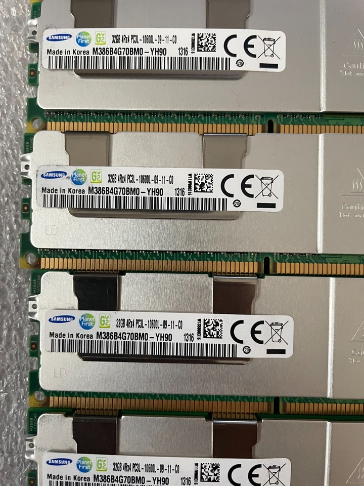 Samsung 512GB (16x 32GB) DDR3L PC3L-10600L | ECC Registered | Server ...