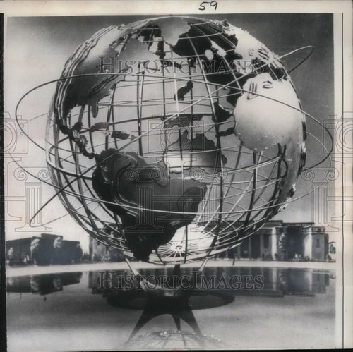 1962 Press Photo New York Model of the Unisphere for New Yorl World's ...