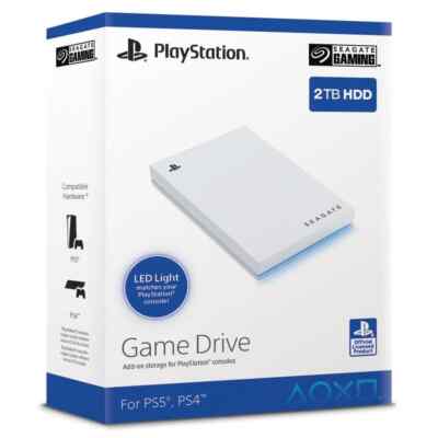 Game Drive PlayStation PS4 PS5 2 TB External HDD USB 3.0 3M5AD1-570 ...