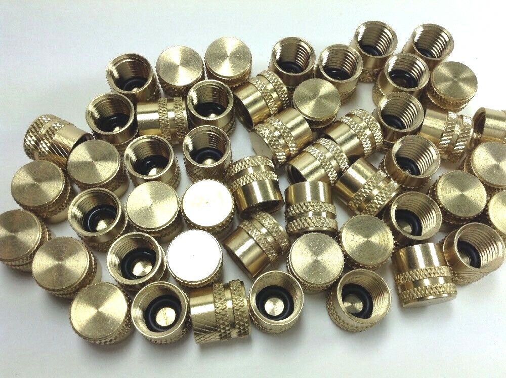 50 Pack 1/4 inch Flare Caps Freon Access Port Covers R22 410A Rubber ...