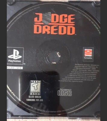 Judge Dredd (Sony PlayStation 1, 1998) 47875103009| eBay