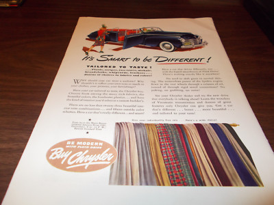 1941 Chrysler Highlander Convertible AD | eBay