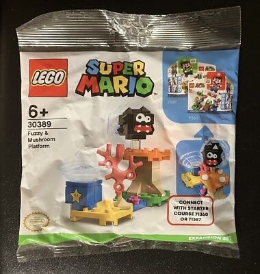 Lego Super Mario - 30389 - Fuzzy & Mushroom Platform - New Polybag - AU ...