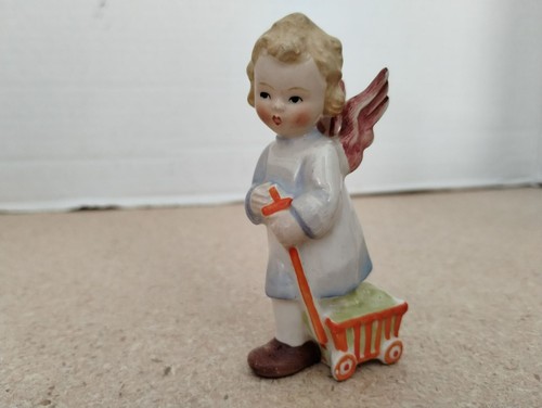 3 1/4" Angel Pulling Cart Goebel Hummel Figurine | eBay