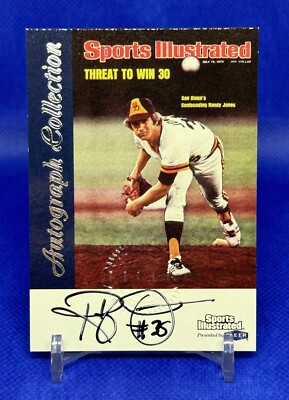 1999 Sports Illustrate- Greats of the Game-Randy Jones-Auto Autograph ...