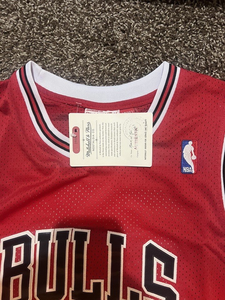 100% Authentic Michael Jordan Mitchell Ness 97 98 Bulls Jersey Size 48 ...