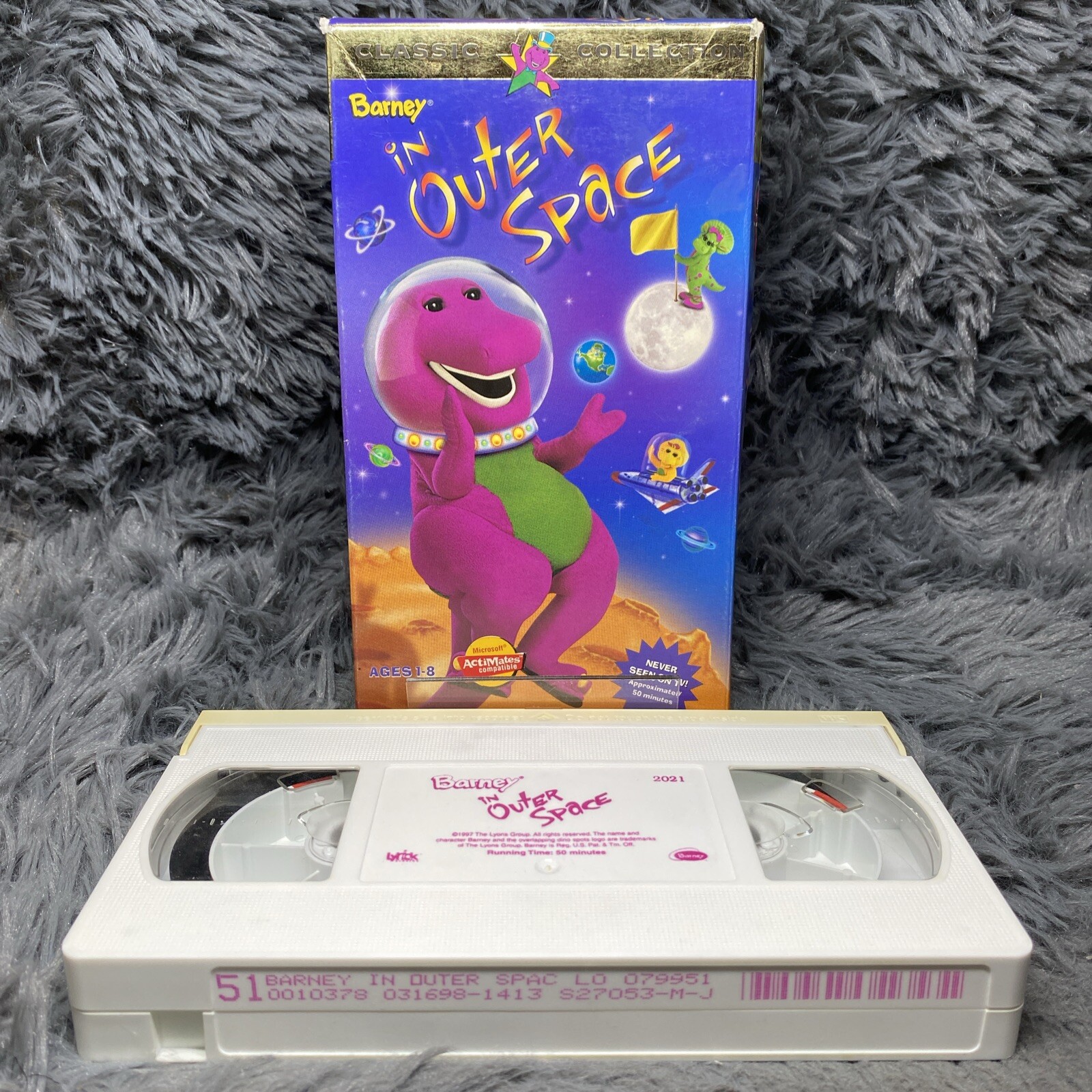 Barney in Outer Space VHS Tape 1998 Classic Collection Lyrik Studio ...