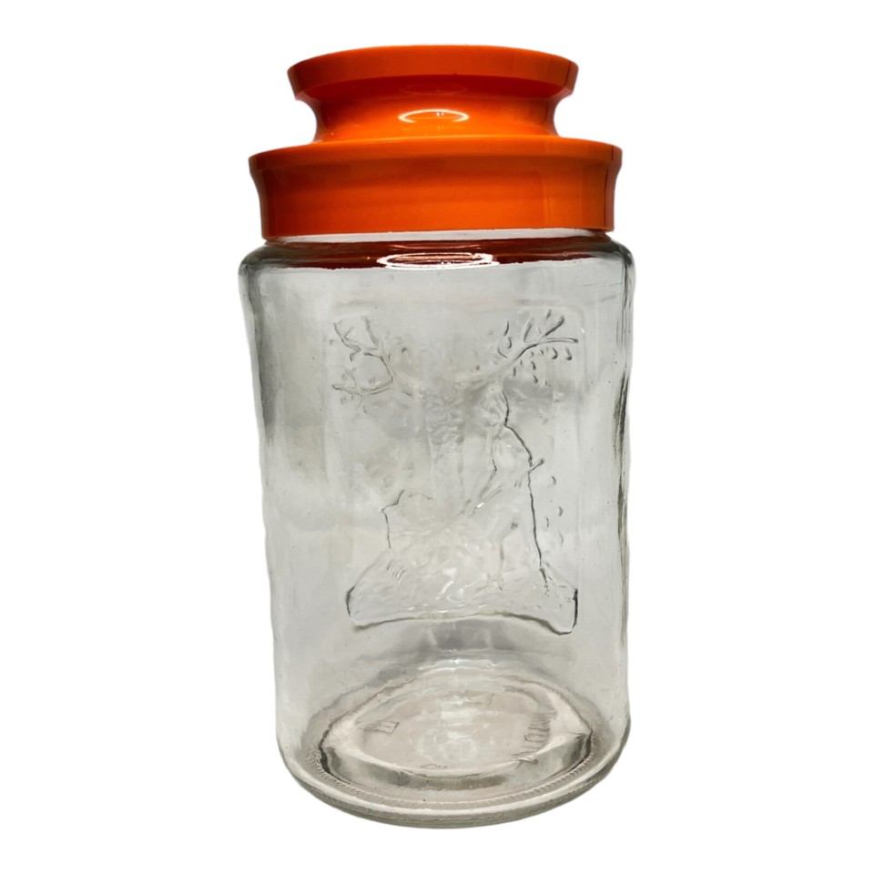 Vintage Glass Tang Jars With Plastic Lid - EUC - Choice - Anchor ...