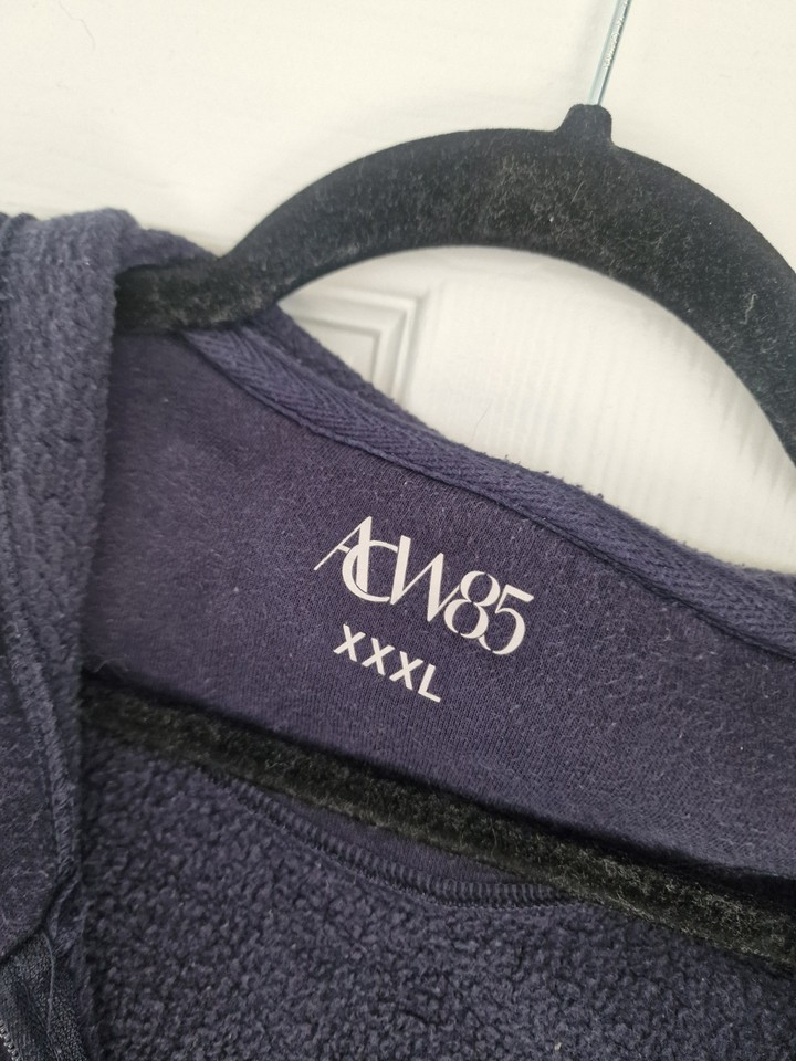3XL Matalan Navy Zip-Up Hoodie - Very Good Condition - Cosy & Versatile ...