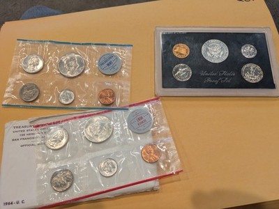 Estate Lot - 64/68 Proof Sets, Uncirculated Sets, silver coins, Qcs | eBay