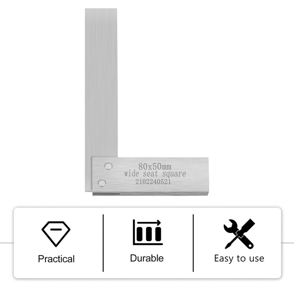 Measuring L-shape Square Ruler Carpenter Carbon Steel L-shaped Angle ...