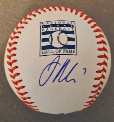 Joe Mauer signed Rawlings HOF Logo MLB Baseball Minnesota Twins ...