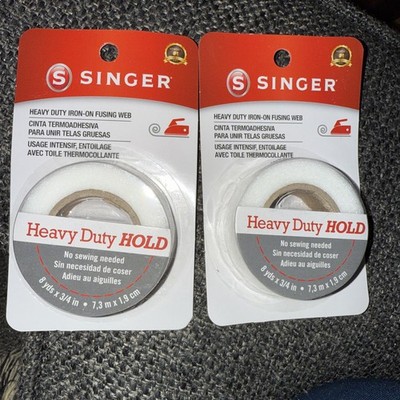 2 SINGER 00240 Heavy Duty Iron-On Fusing Web, Fabric Adhesive, | eBay