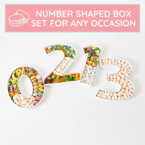 Cardboard Numbers For Birthday Parties And Anniversaries Fillable Candy ...