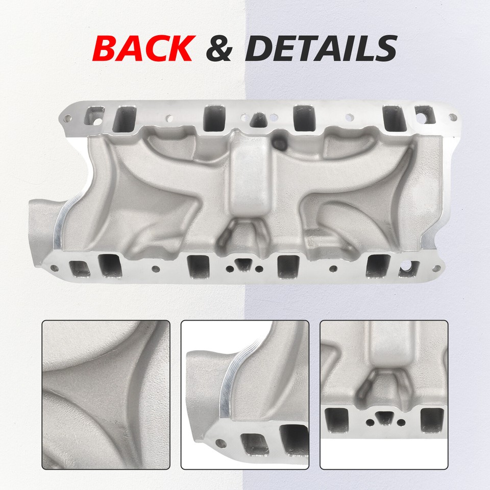 Dual Plane Satin Aluminum Intake Manifold For Small Block Ford SBF 260 ...