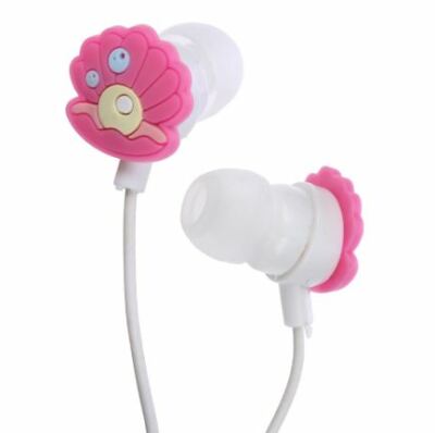 NARWAII PINK CLAM SHELL FUNKY HEADPHONES EARPHONES EARBUDS HEADSET NEW ...