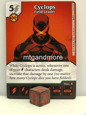 Marvel Dice Masters - #070 Cyclops Field Leader - The Uncanny X-Men | eBay