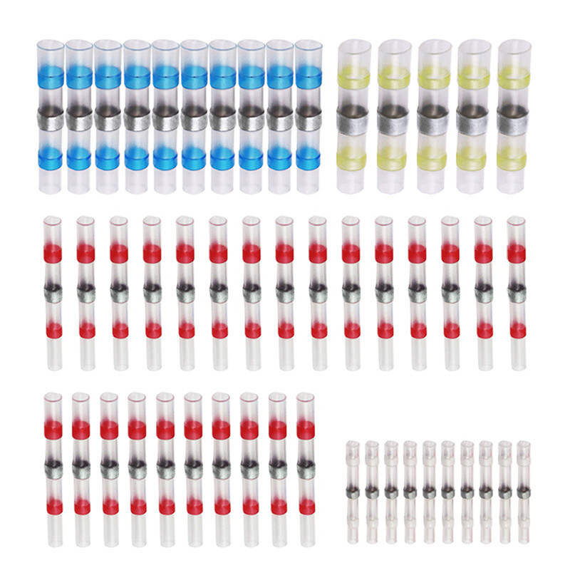 50Pcs Heat Shrink Solder Sleeve Waterproof Seal Wire Splice Connector ...