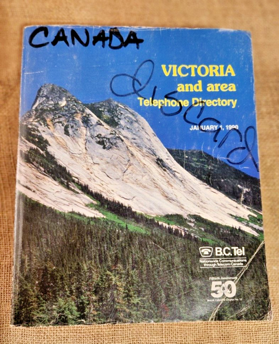 Victoria & Area 1990 Telephone Directory - Canada Phone Book | eBay
