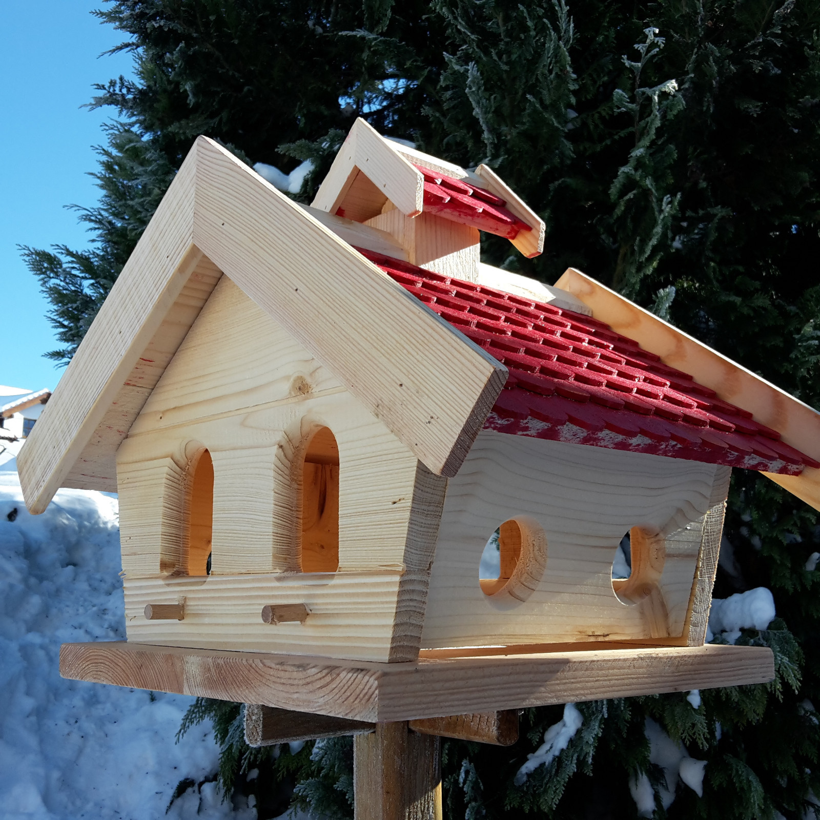 Großes Vogelhaus XXL Vogel Futterhaus Vogelhäuser Vogelhäuschen mit ...