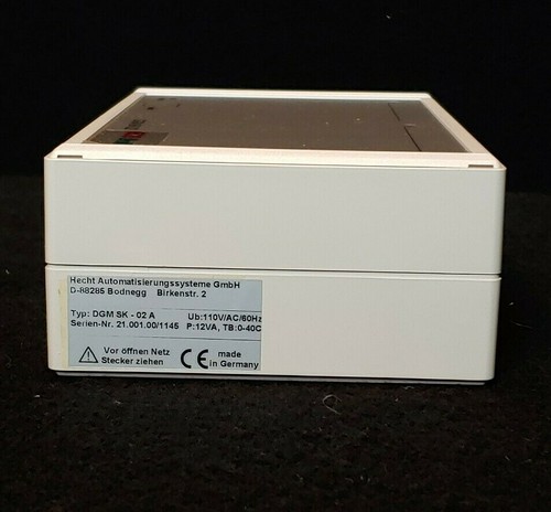 NEW IN BOX GCE-DRUVA DGM-SK 02 A GAS MONITORING DEVICE 110VAC 315mA 0 ...