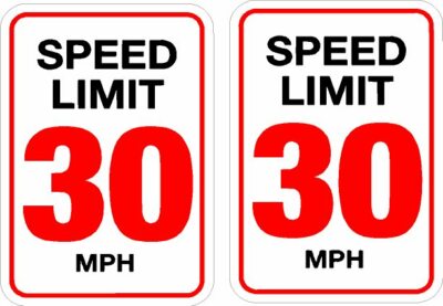 2x 30 MPH SPEED LIMIT wheely bin ETC PRINTED STICKERS | eBay UK