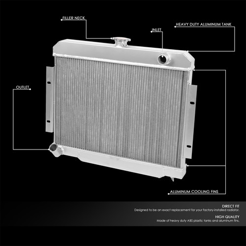 FOR 72-86 JEEP CJ CJ5/CJ6/CJ7 3-ROW FULL ALUMINUM CORE RACING COOLING ...