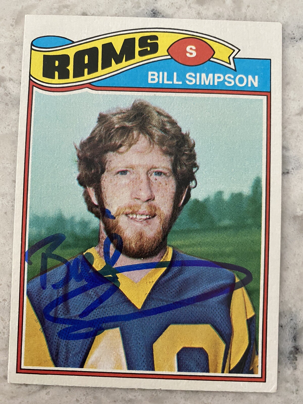 Bill Simpson signed LOS ANGELES RAMS card 1977 Topps | eBay