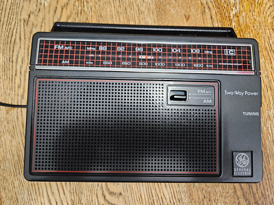 GE FM/AM Personal Portable Radio w/ Two-Way Power 7-2660D Headset ...