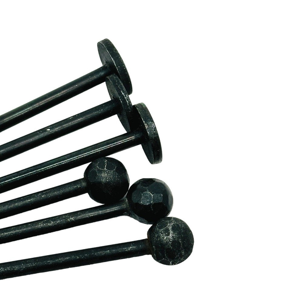 6 Pcs Hand Forged Cast Iron Anchor Stakes Nail, Black | eBay