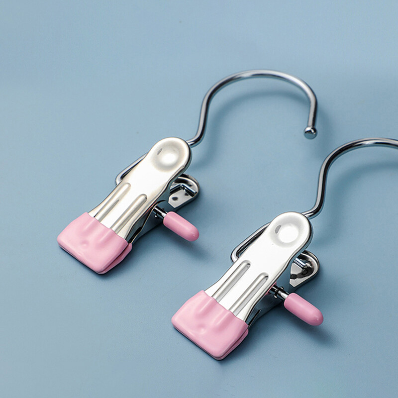 5 Pack Multifunctional Stainless Steel Metal Clothes Clips Clothes ...